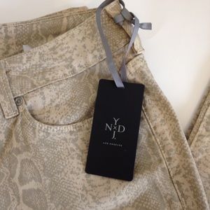 NYDJ | Jeans | Nydj Womens Sheri Slim Python Print Jeans Stone | Poshmark